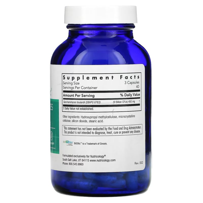 Nutricology, Restore-Biotic, Saccharomyces Boulardii, 120 Vegetarian ...